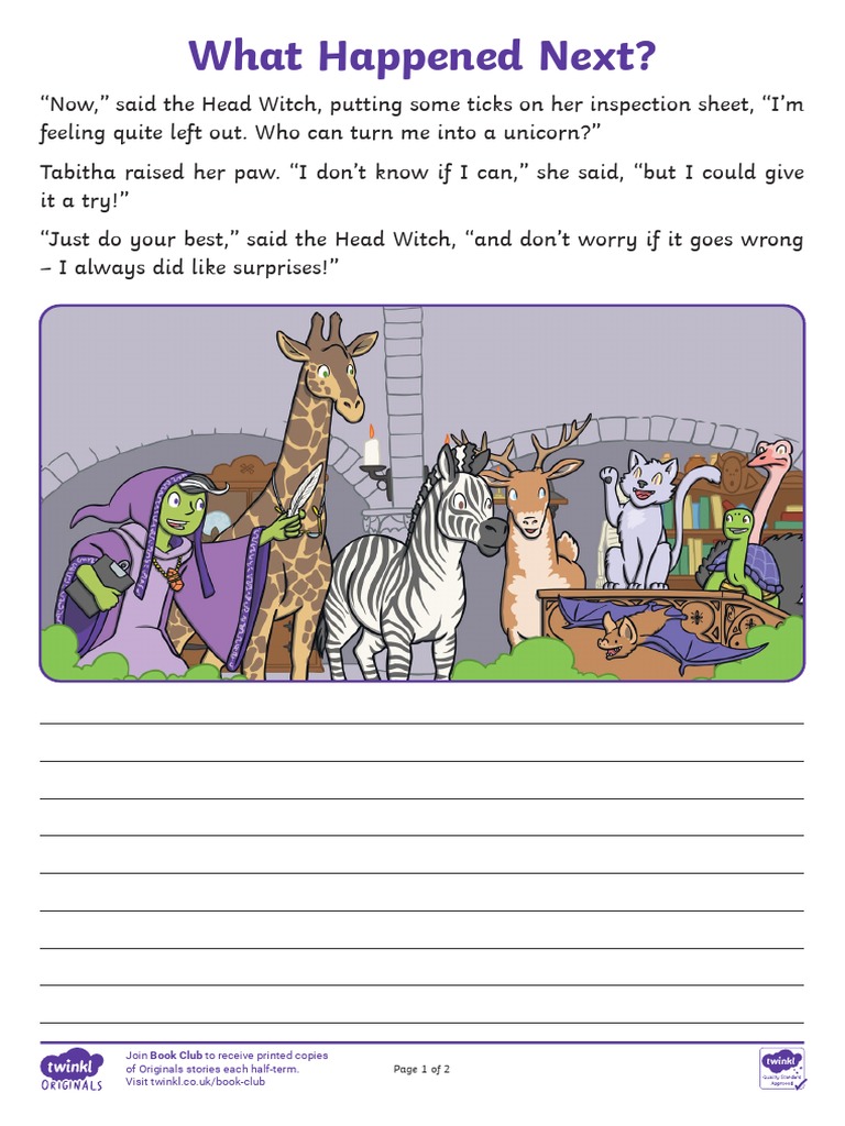 Writing Activity A-Magical-Muddle-What-Happened-Next | PDF