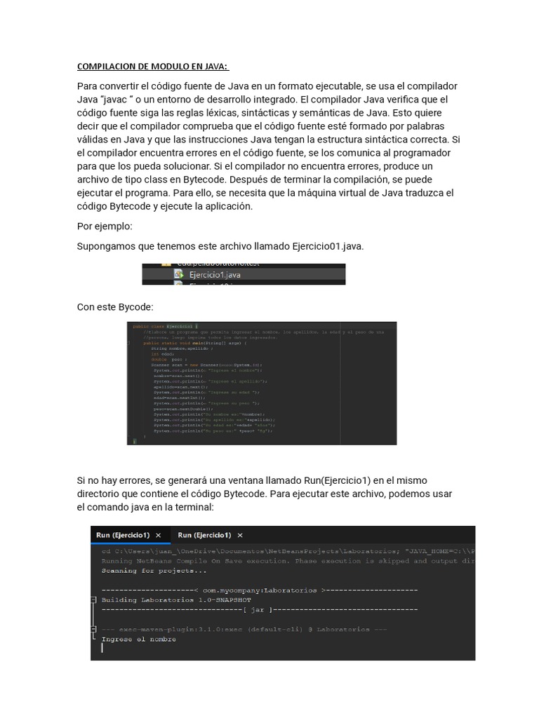 Compilacion de Modulo en Java | PDF | Métodos y materiales de enseñanza ...