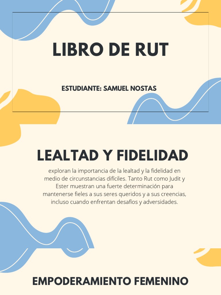 Rut: Lealtad y Empoderamiento Femenino | PDF