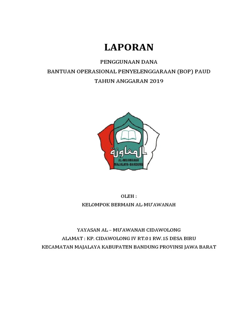 LPJ Penguatan Lembaga KB 2019 | PDF | Ilmu Sosial