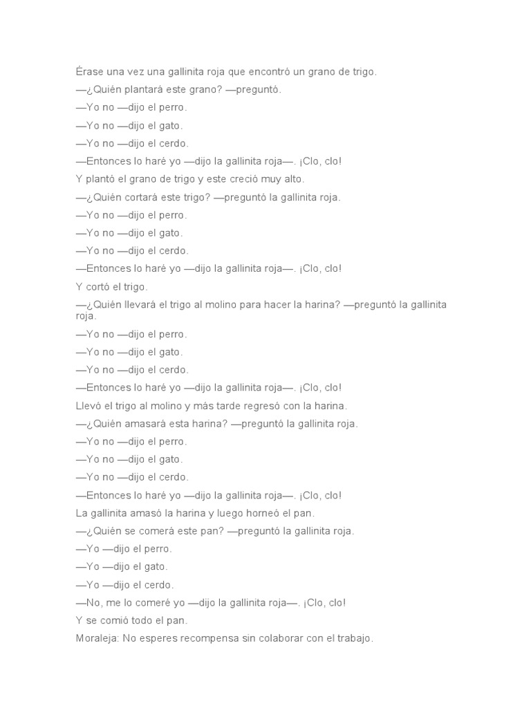 La Gallina Roja | PDF