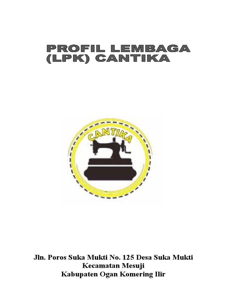 Profil LPK Cantika Lengkap | PDF