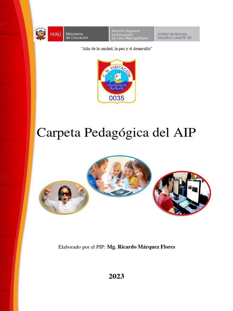 Carpeta Pedagógica del AIP 2023 | PDF | Maestros | Salón de clases