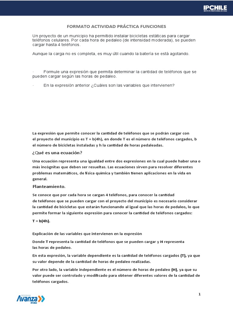 Desarrollo Actividad Funciones | PDF