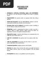 Objections Cheat Sheet | PDF
