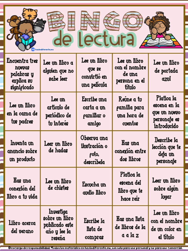 BINGO para Lectura | PDF