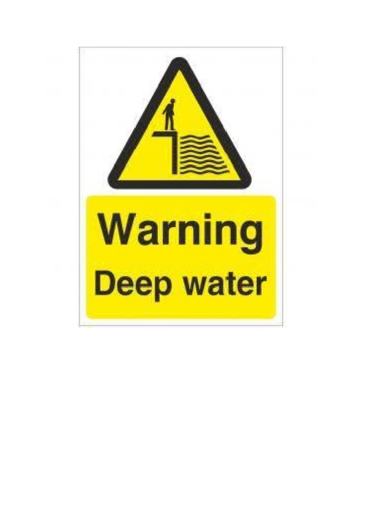 Warning Deep Water Signage | PDF