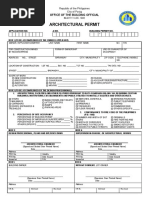Bacoor Architectural Permit Form | PDF | Specification (Technical ...