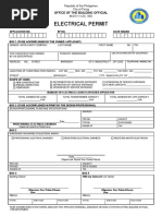 Electrical Permit DPWH | PDF