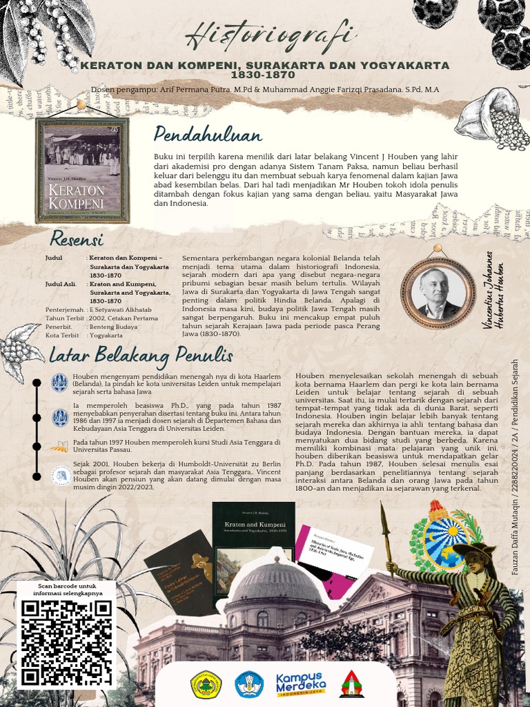 Poster Historiografi Buku Keraton & Kompeni, Surakarta Dan Yogyakarta 1830-1870 | PDF
