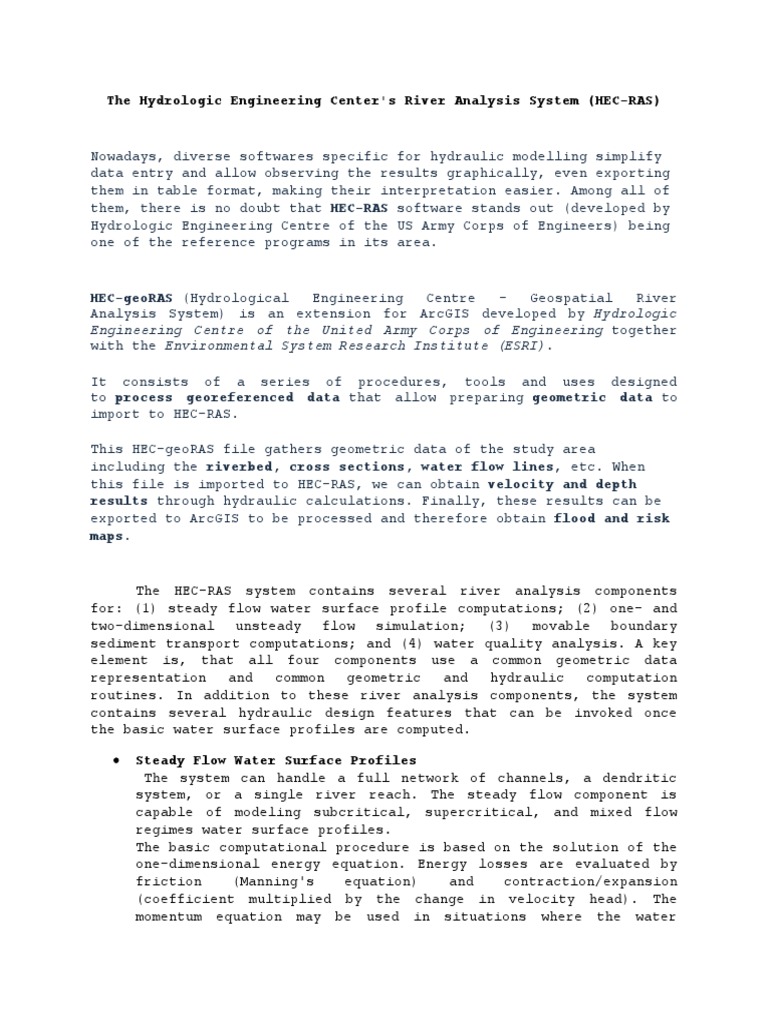 The Hydrologic Engineering Center | PDF | Physical Geography | Civil ...