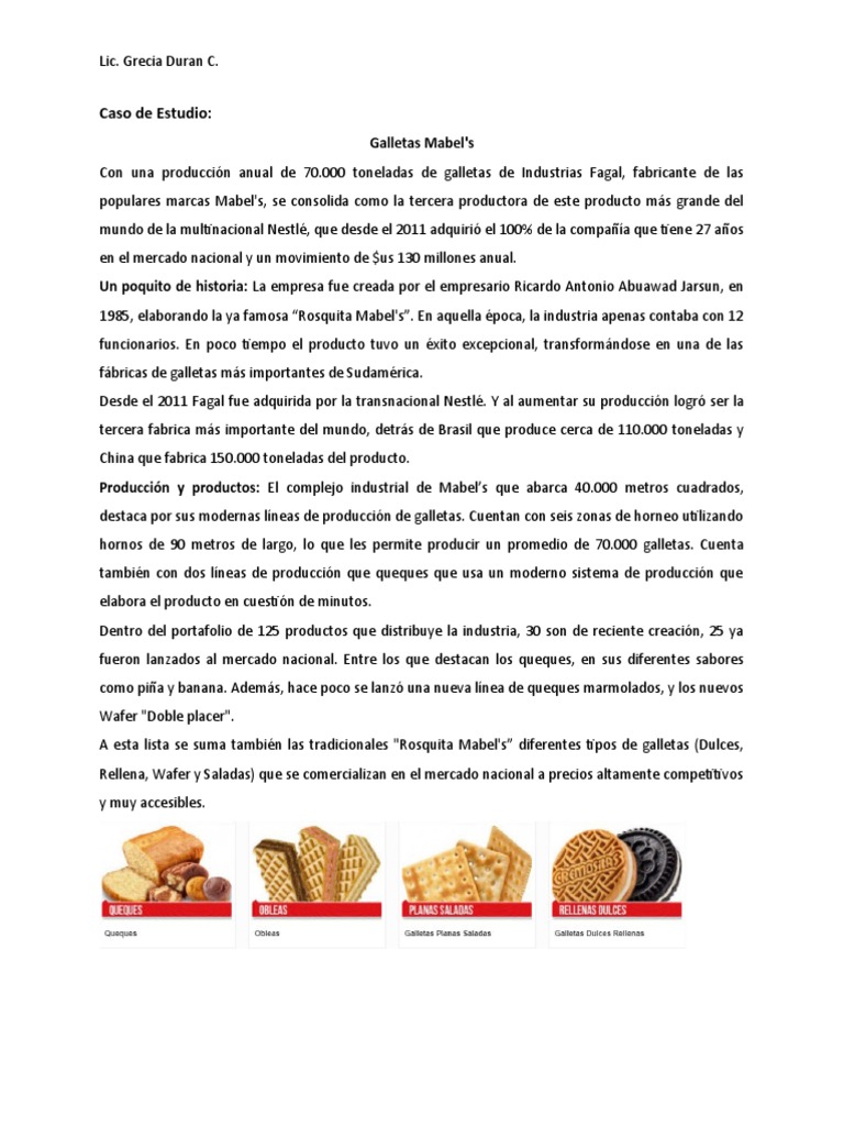 Caso de Estudio MABEL | PDF | aduana | Mercado (economía)