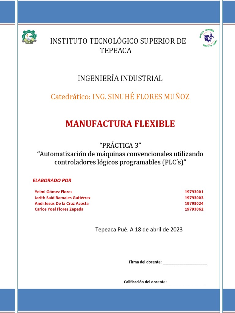 Práctica 3 | PDF | Controlador lógico programable | Relé