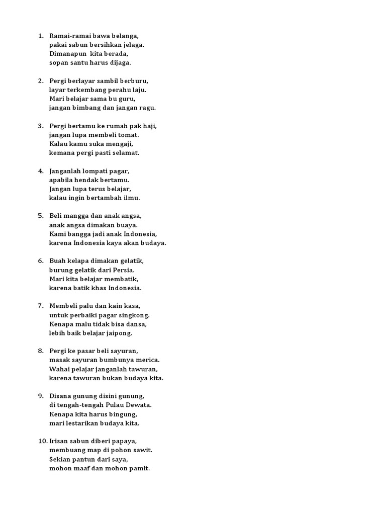 Pantun Melayu 2 | PDF