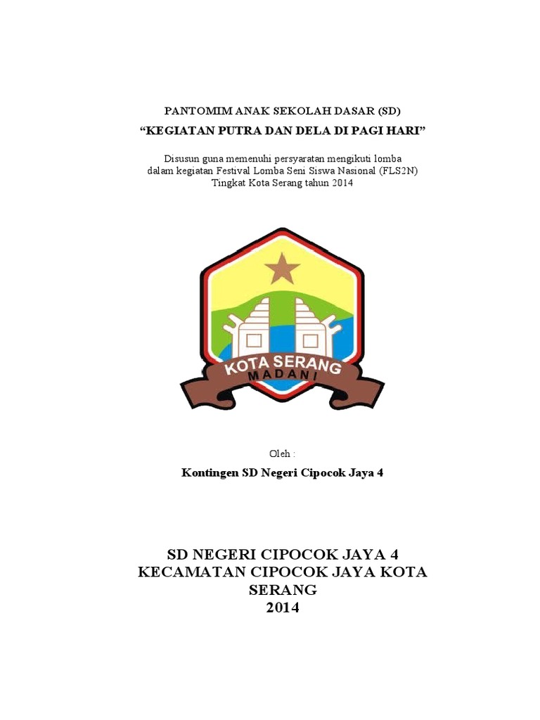 Pantomim Kegiatan Pagi Anak SD | PDF