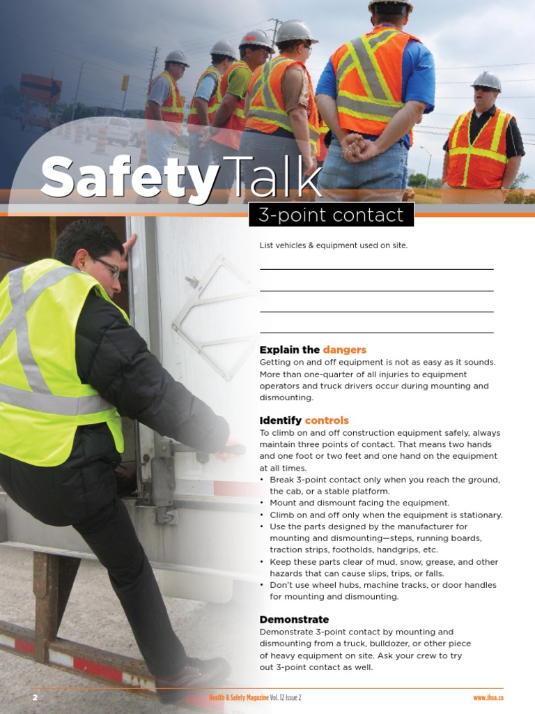 3-Point Contact Safety Guidelines | PDF