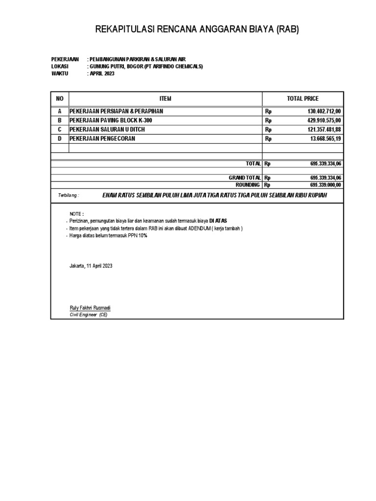 RAB Arindo Chemicals + AHS | PDF