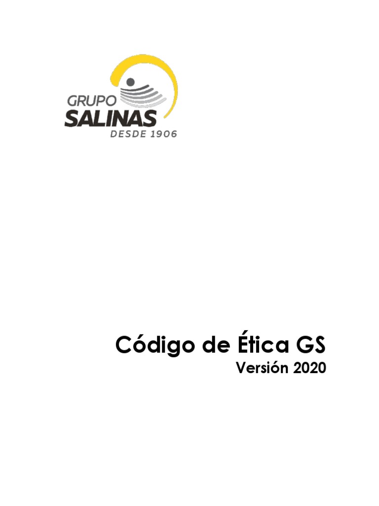 Codigo de Etica GS 2020 | PDF | Corrupción política | Comportamiento