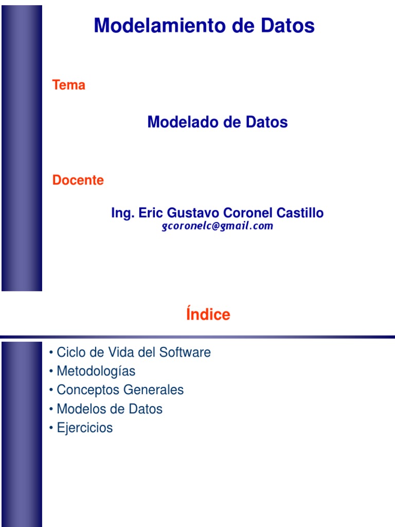 Modelamiento de Datos | PDF | Ingeniería de software | Informática