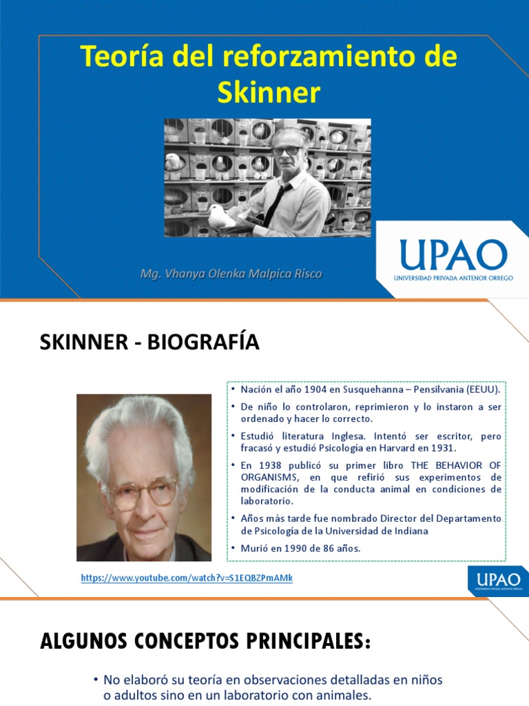 Teoría del Reforzamiento de Skinner | PDF | Sicología | Cognición