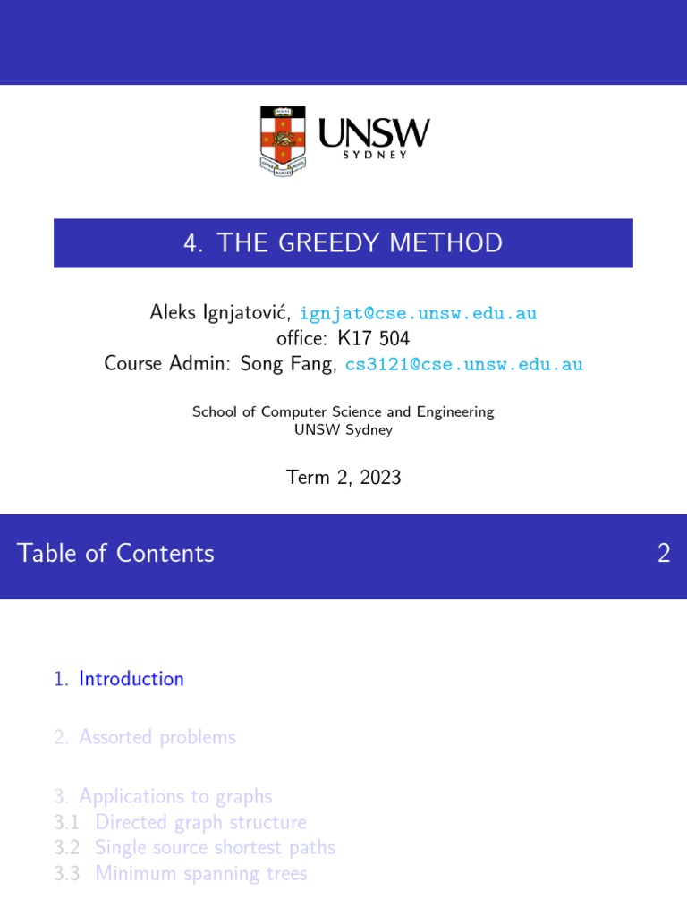 4 Greedy Updated | PDF | Code | Time Complexity