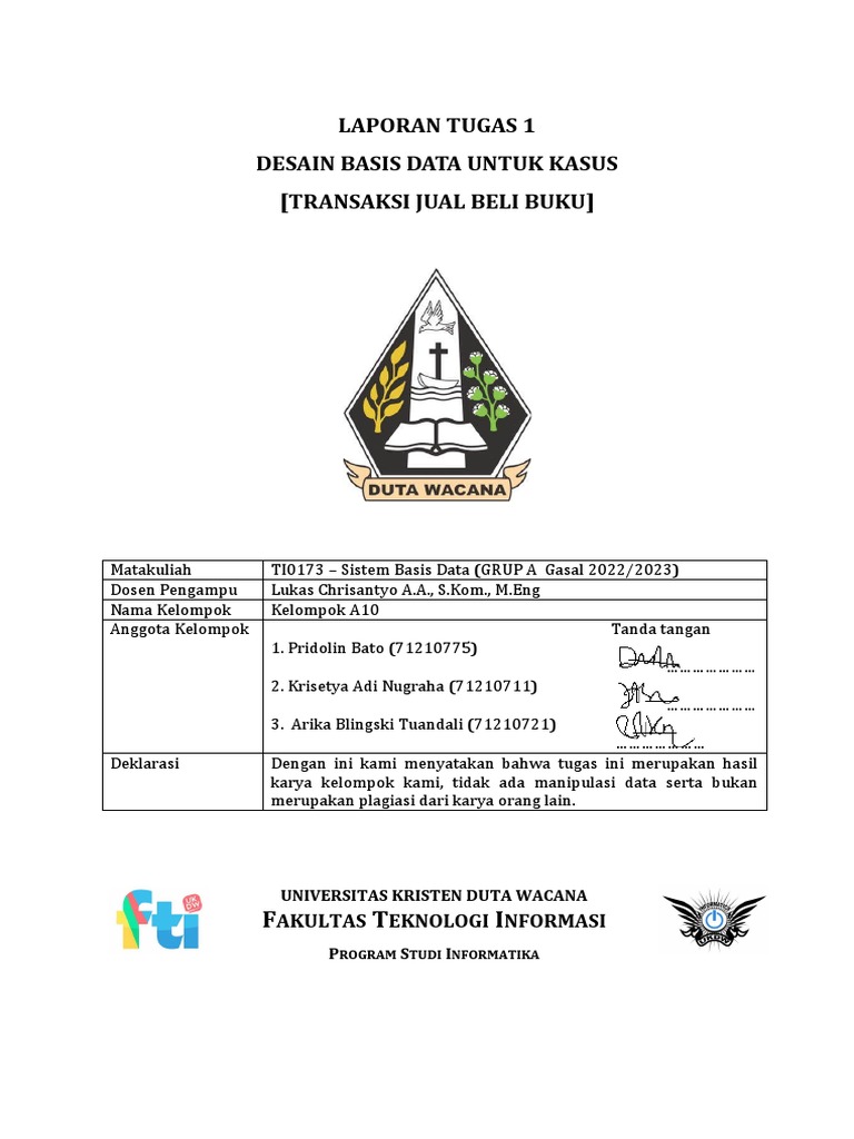 Tugas Laporan SBD 2 | PDF | Seni