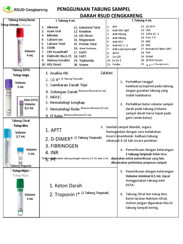 Tabung Darah | PDF | Sains & Matematika