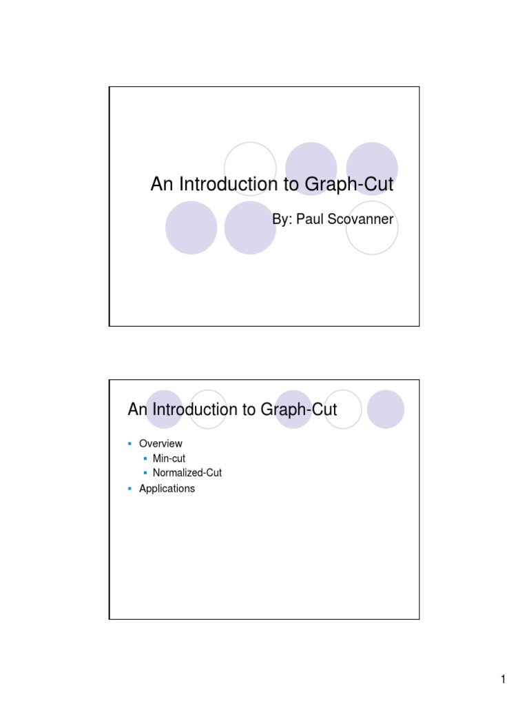 An Introduction To Graph-Cut | PDF | Image Segmentation | Applied Mathematics