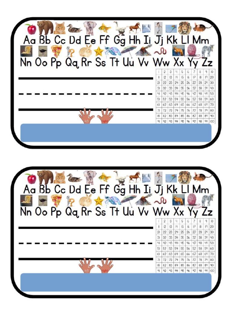 Name Tag Pencil Box | PDF