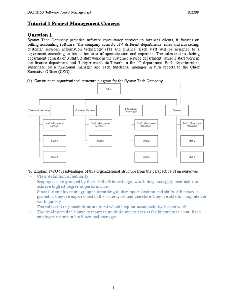 Tutorial 1 Project Management Concept | Download Free PDF | Risk | Risk Management