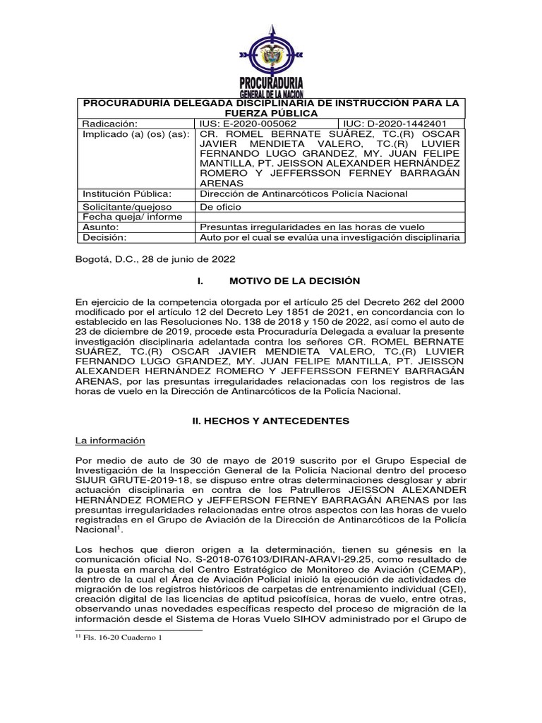 Ius E-2020-005062 Iuc D-2020-1442401 Cargos Proferidos y Otras ... Ius E-2020-005062 Iuc D-2020-1442401 Cargos Proferidos y Otras ...
