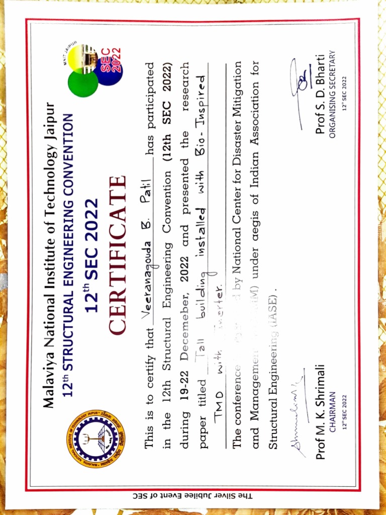 Sec Certificate | PDF