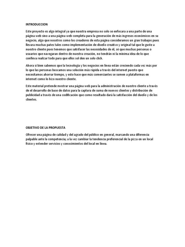 Introduccion y Objetivo | PDF Introduccion y Objetivo | PDF