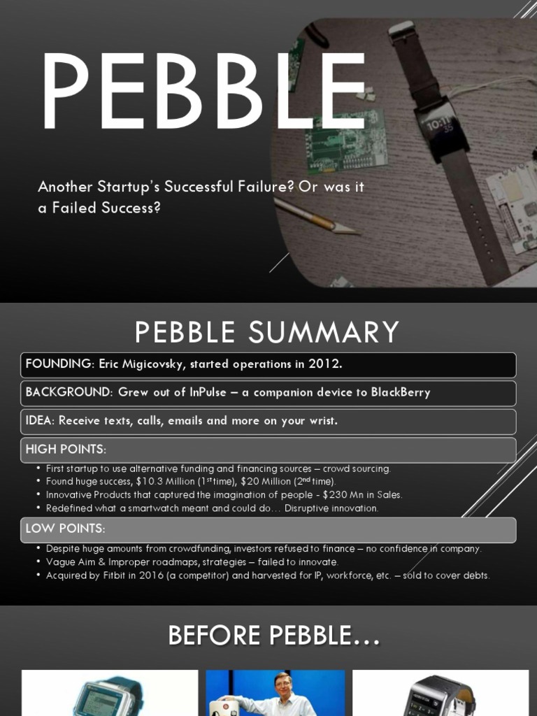 Pebble (Analysis) | PDF | Smartwatch | Business