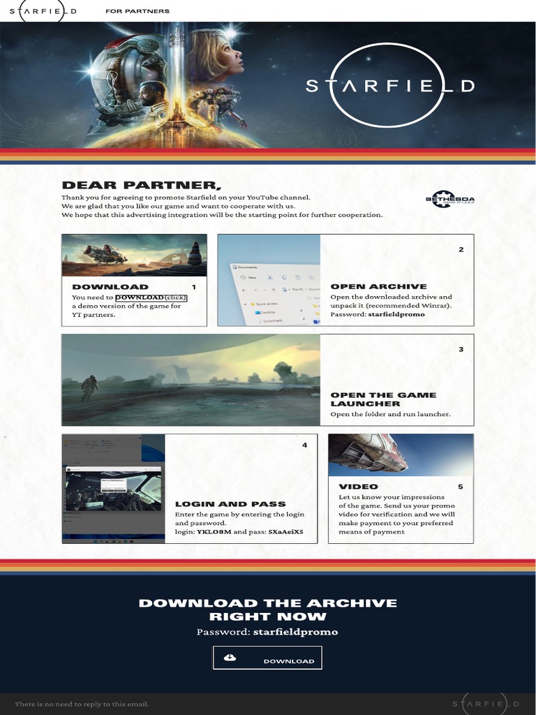 Starfield Instruction For YT | PDF | Cyberspace | Computing