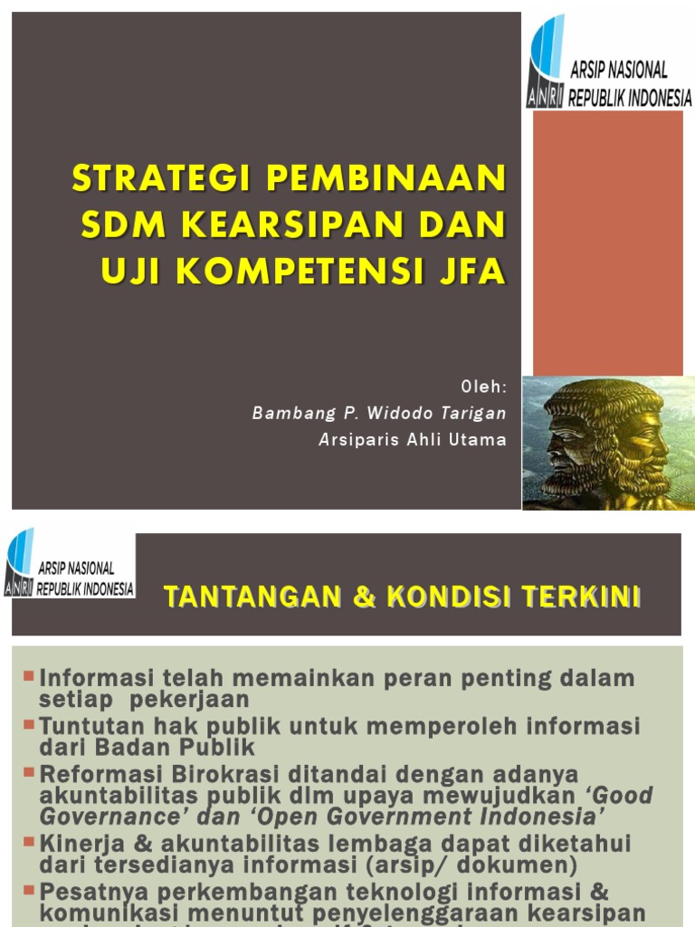 Materi 2 Strategi Pembinaan SDM Kearsipan | PDF