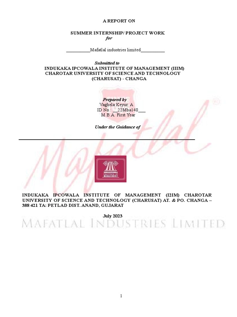 Mafatlal Industries: Company Overview | PDF | Recruitment | Employment