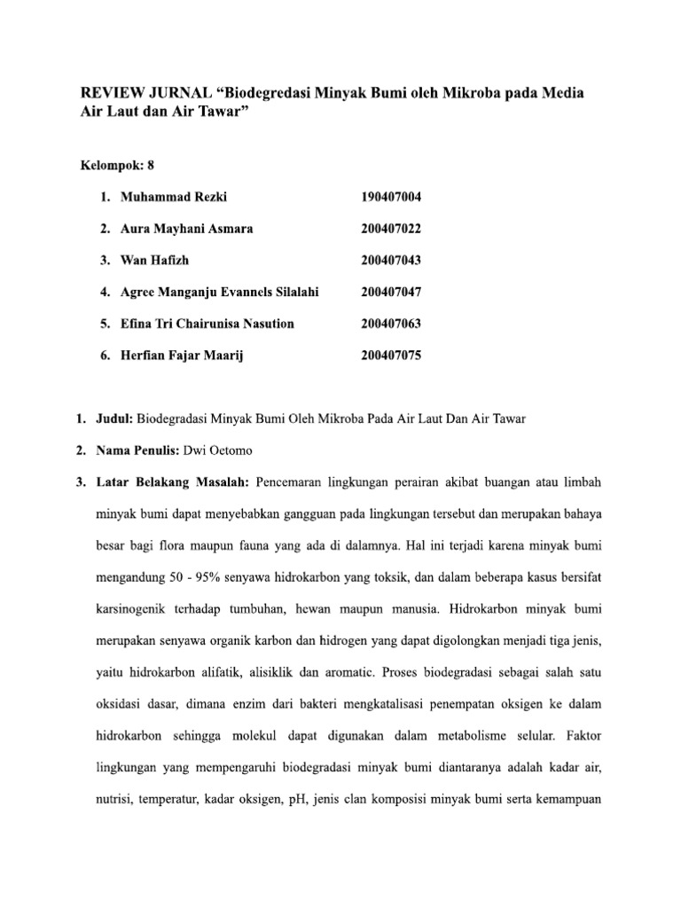 Tugas Kelompok Biotek Review Jurnal | PDF