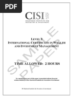 CISI - Sample - Paper Reviewer | PDF | Bonds (Finance) | Investing