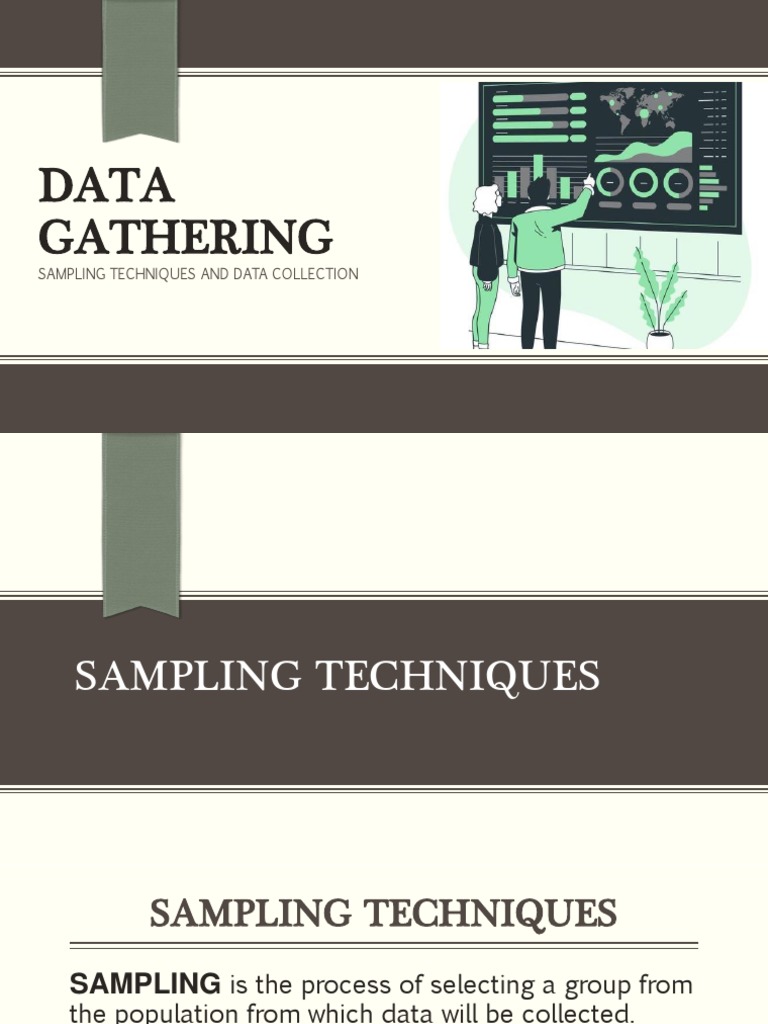 Data Gathering | PDF | Sampling (Statistics) | Survey Methodology