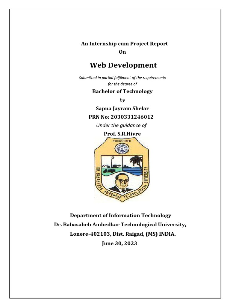 Internship Report | PDF | Android (Operating System) | Installation (Computer Programs)