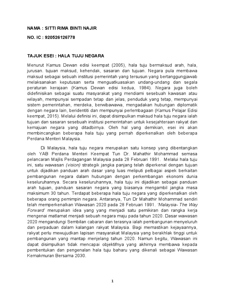 Hala Tuju Negara | PDF