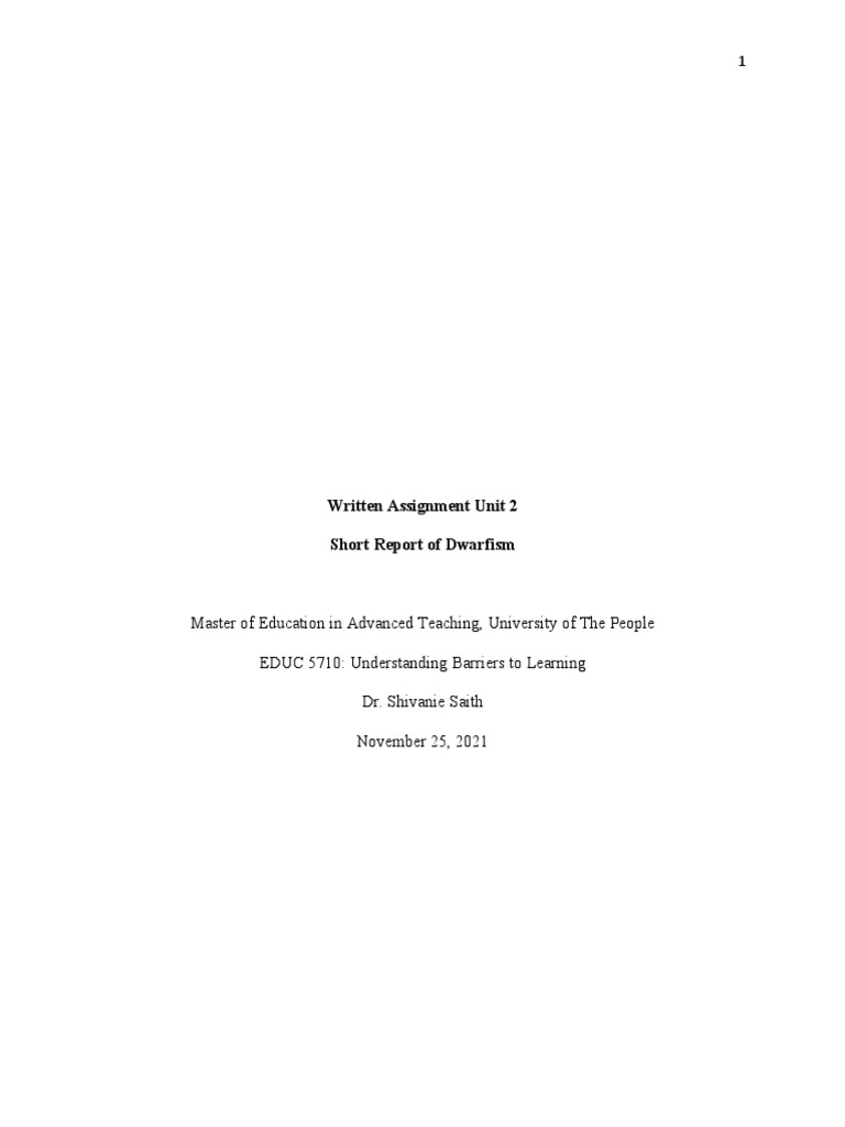 5710 Written Assignment 2 | PDF | Teachers | Bullying