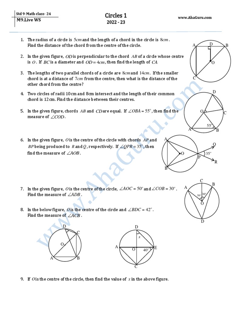 Circles | PDF | Circle | Geometric Objects