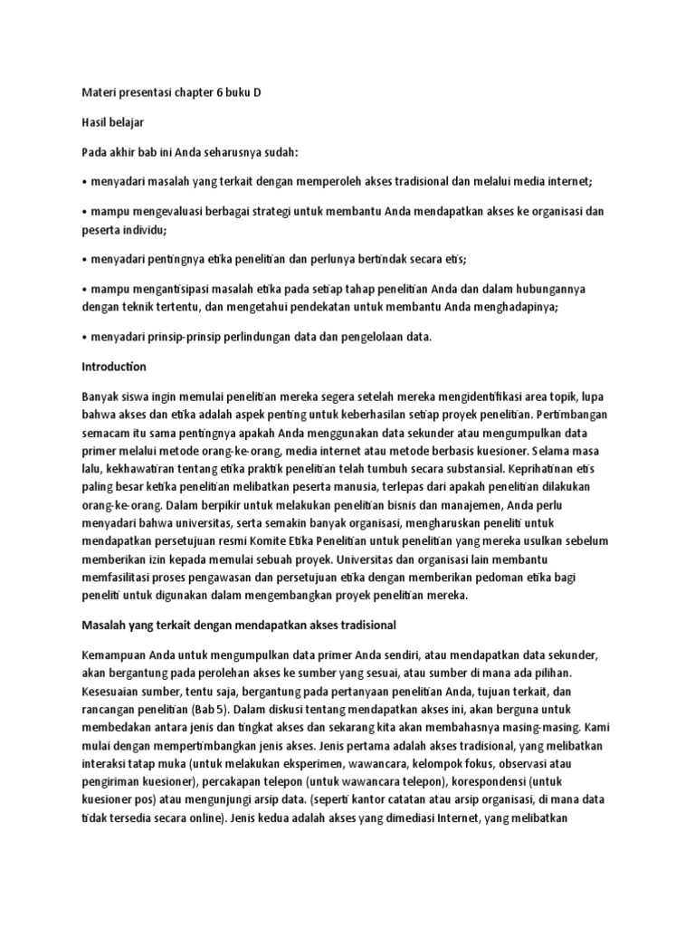 Materi Presentasi Chapter 6 Buku D | PDF | Karier & Perkembangan | Sains & Matematika