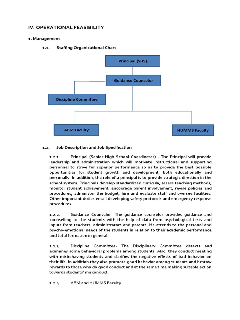 V. OPERATIONAL FEASIBILITY (FINAL) | PDF | Teachers | Lesson Plan
