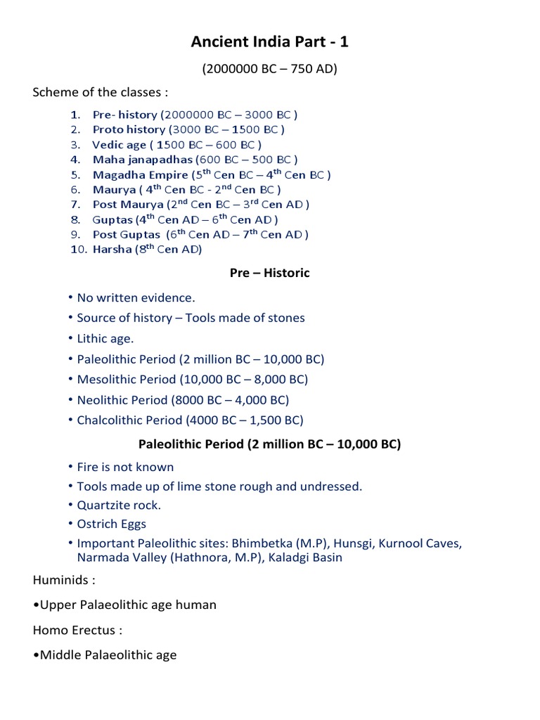 Ancient India Part-1 | PDF | Ashoka | Vedas