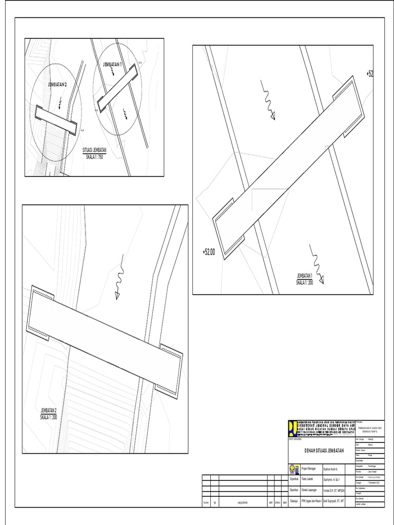 Jembatan 1 Jembatan 2: Shop Drawing | PDF