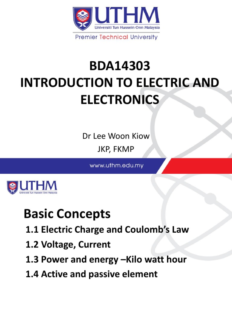 Chapter1 Note | PDF | Electrical Resistance And Conductance | Passivity (Engineering)