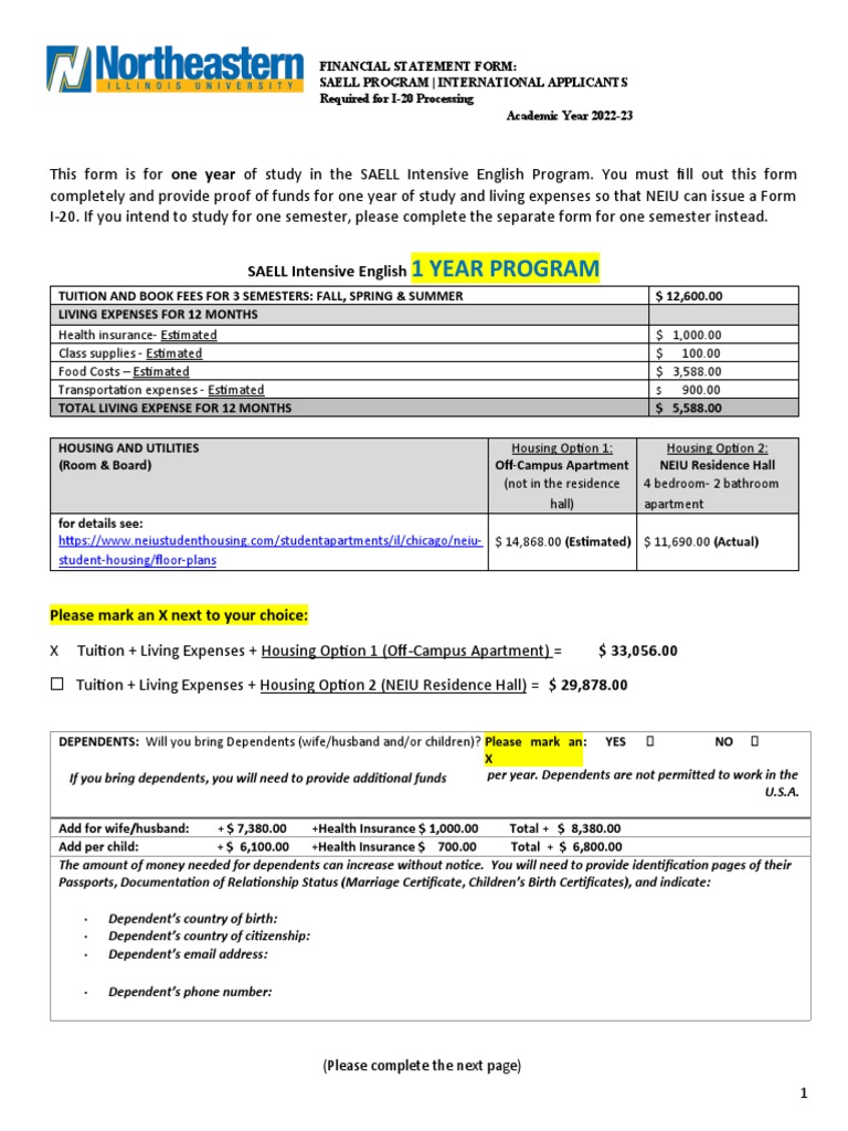 SAELL ONE YEAR Financial Statement Form 2022-2023 | PDF | Banks